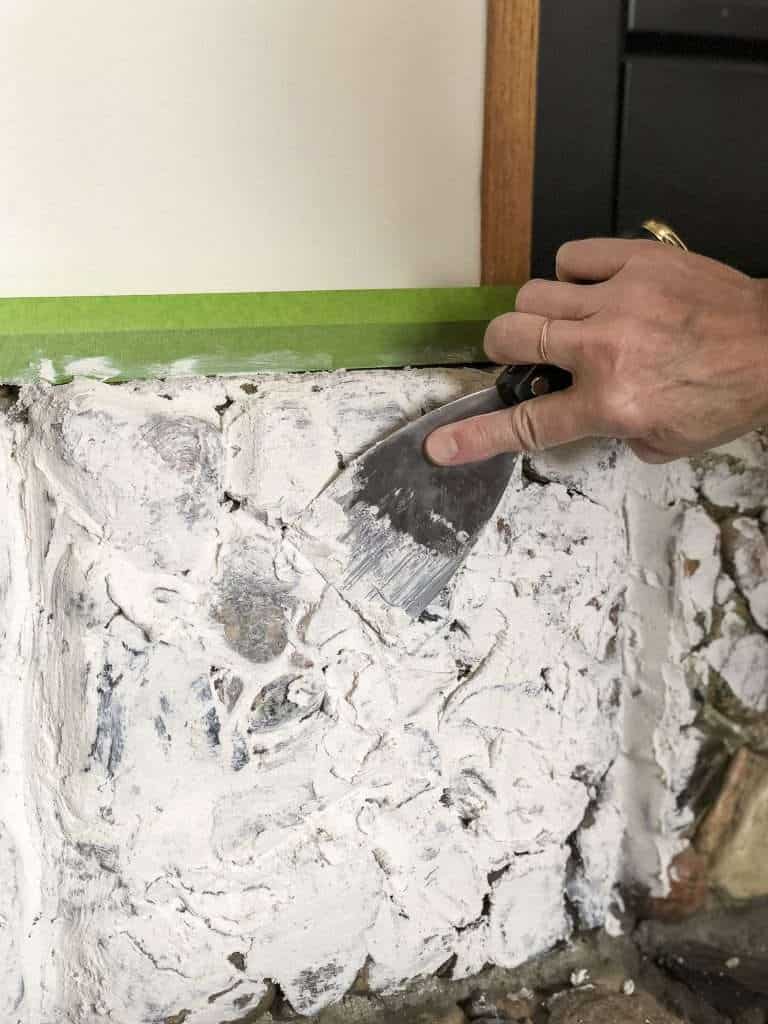 How to German Schmear a River Rock Hearth - Grace In My Space