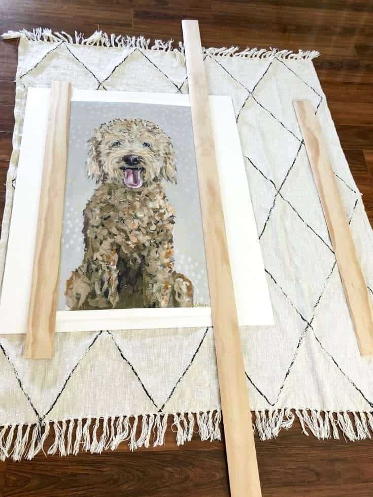 How to Build a Large DIY Picture Frame With a Mat - Grace In My Space