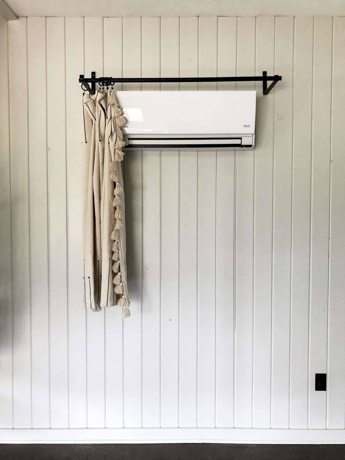 How to Hide a Mini Split Masked As Wall Art - Grace In My Space