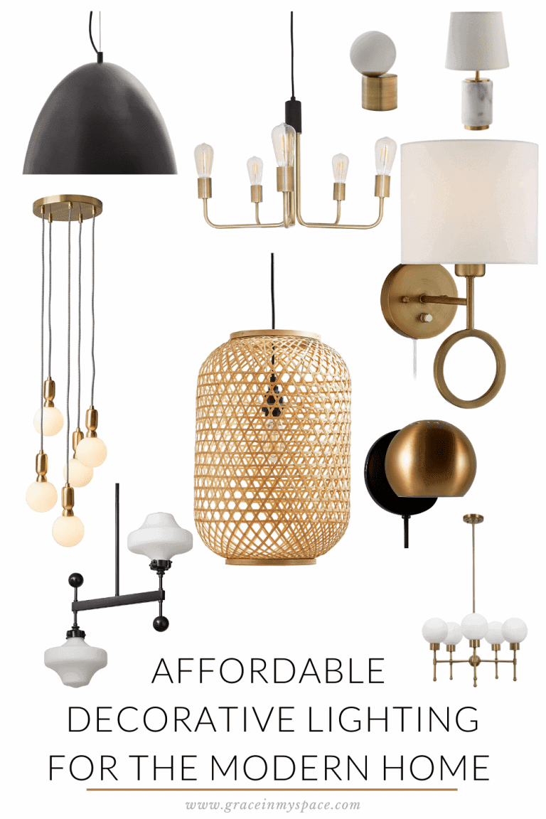 Affordable Decorative Lighting for the Modern Home - Grace In My Space