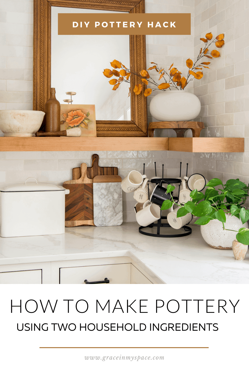 Make Your Own Pottery with Upcycled DIY Pottery - Grace In My Space