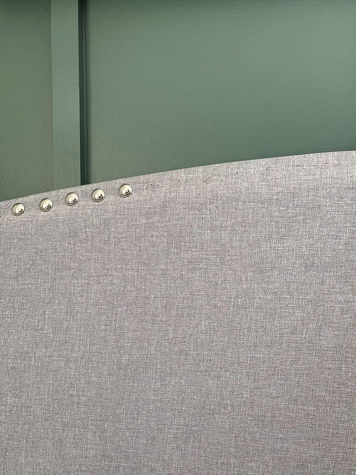 Painted DIY Upholstered Bed Frame Makeover - Grace In My Space