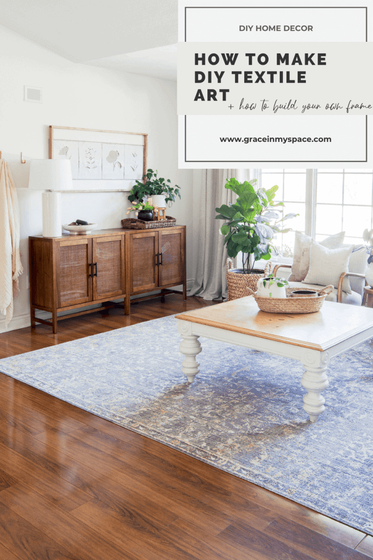 How to Make DIY Textile Artwork That Changes By Season - Grace In My Space