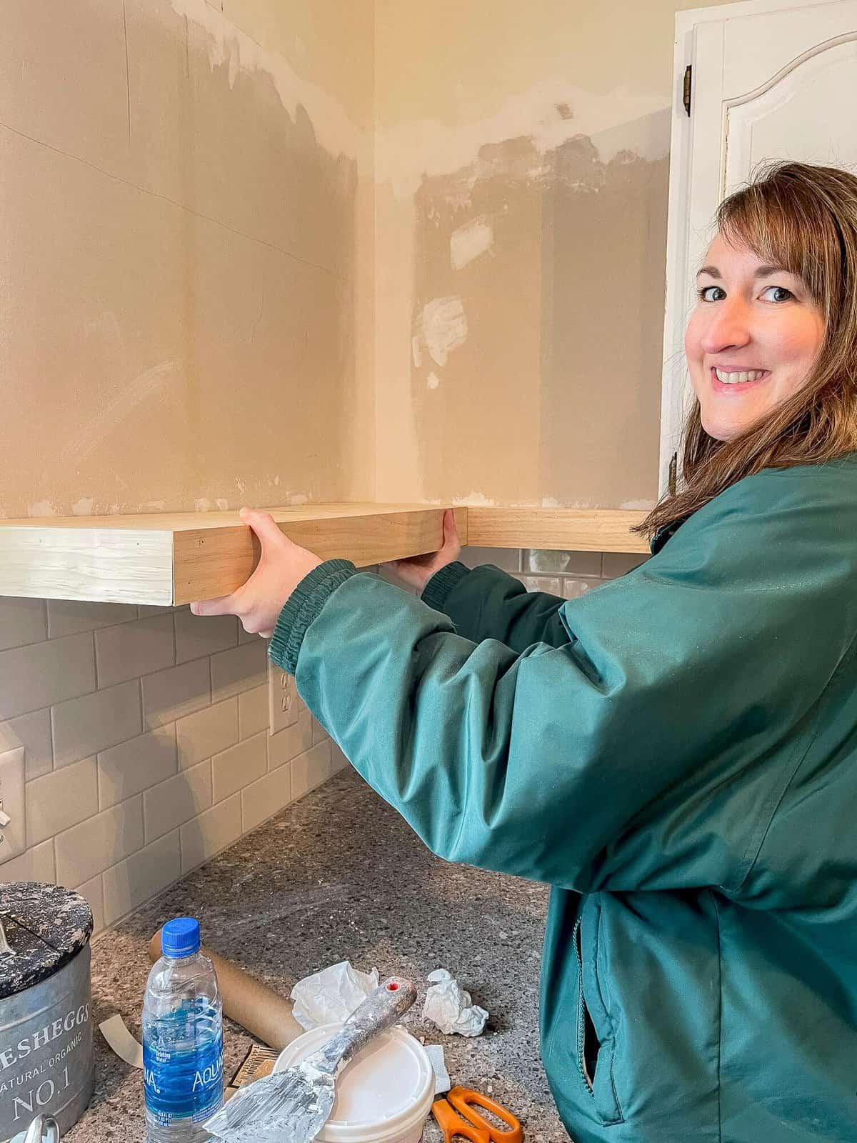 How to Make DIY Floating Kitchen Shelves (2025) - Grace In My Space