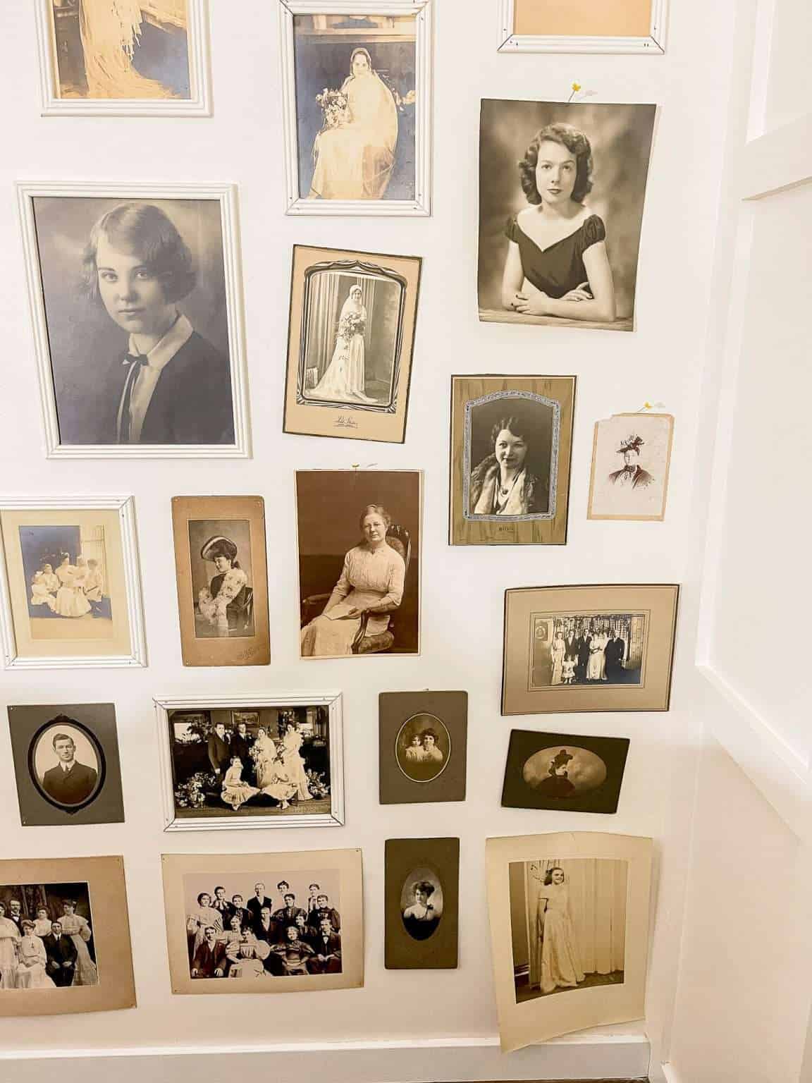How to Display Antique Photos in a DIY Gallery Wall - Grace In My Space