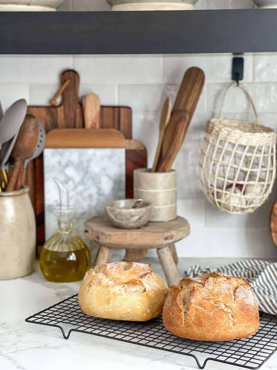 No Knead Whole Wheat Sourdough Bread | Small Batch Sourdough - Grace In ...
