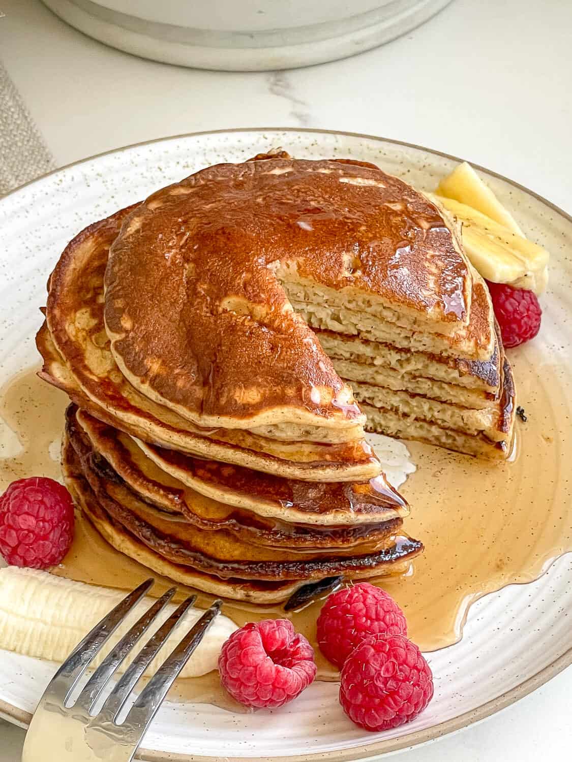 The Best Sourdough Banana Pancakes Using Sourdough Discard - Grace In ...