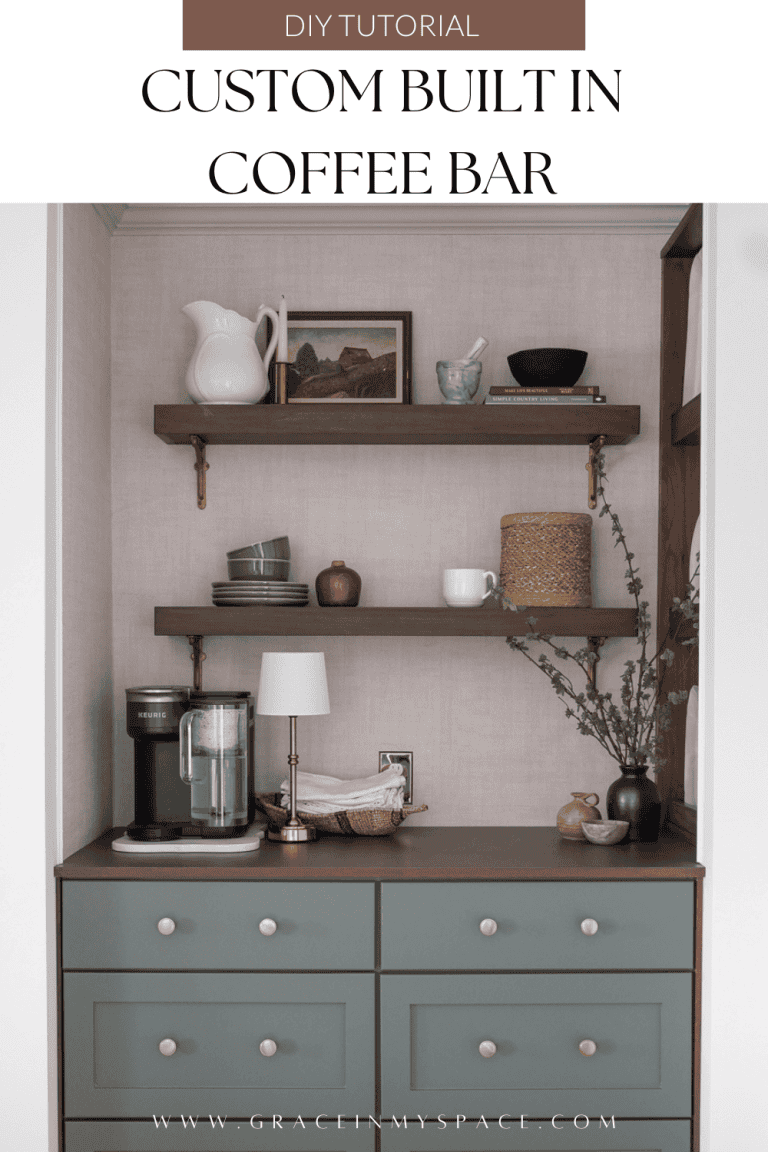 Built in Coffee Bar Ideas: Make Your Own Coffee Bar - Grace In My Space